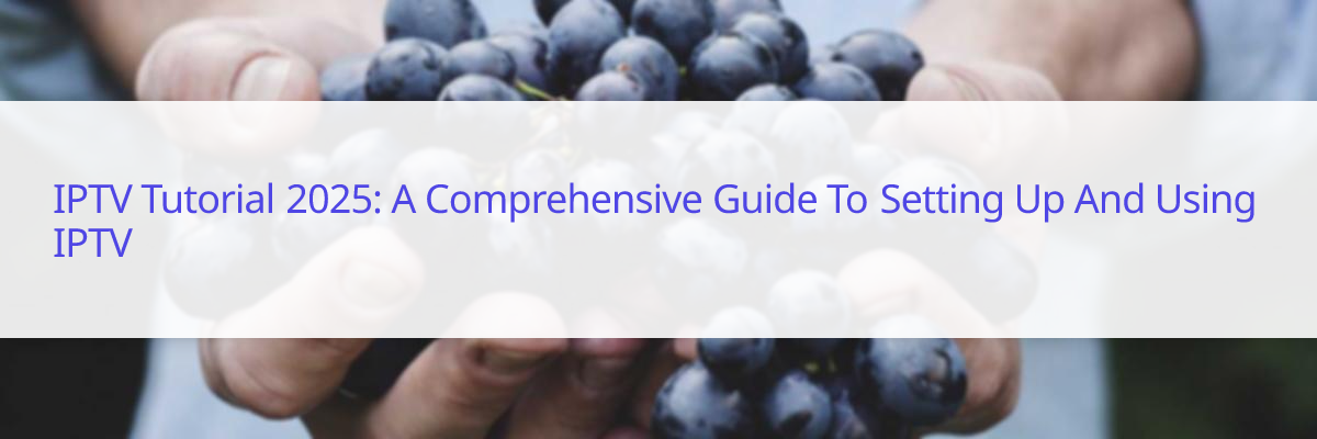 IPTV Tutorial 2025: A Comprehensive Guide To Setting Up And Using IPTV